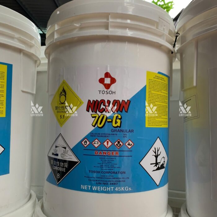 Hóa chất Clo Niclon 70G hạt nhỏ| Thùng 45KG| Giá Tốt