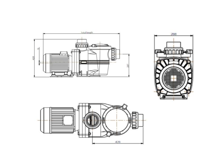 Bơm hồ bơi Waterco Hydrostar 400,550,700 MKIV - 80mm ports